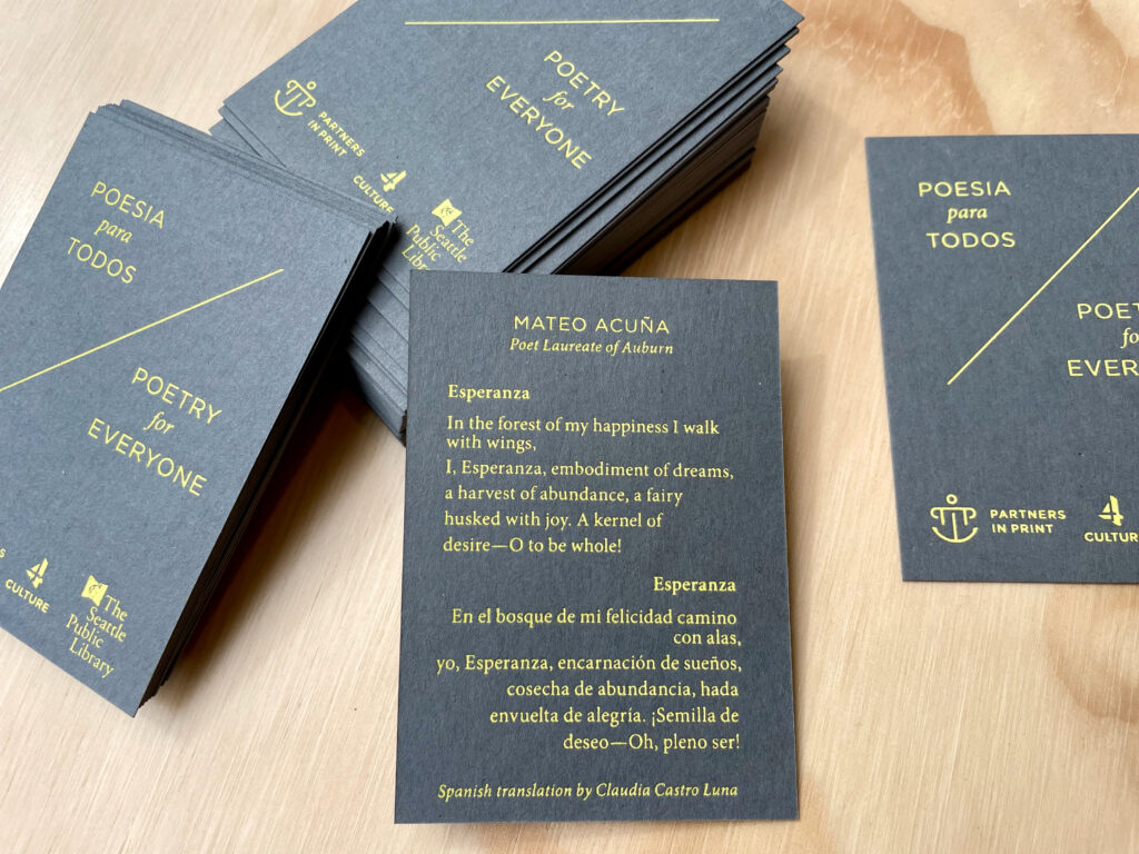 Poetry for Everyone • Partners in Print